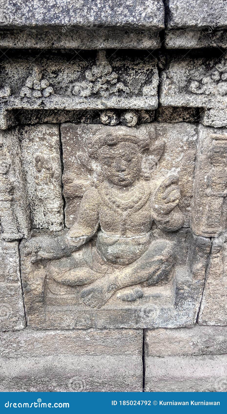 Carvings on the Walls of the Borobudur Temple Stock Photo - Image of ...