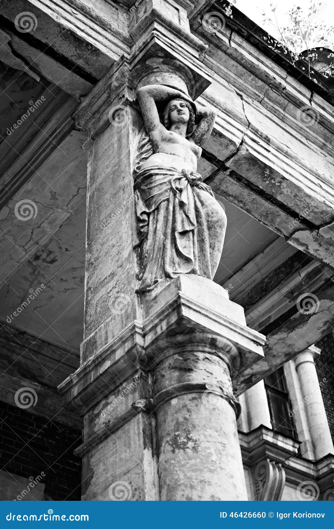 Caryatid column stock photo. Image of roman, styles, architecture ...