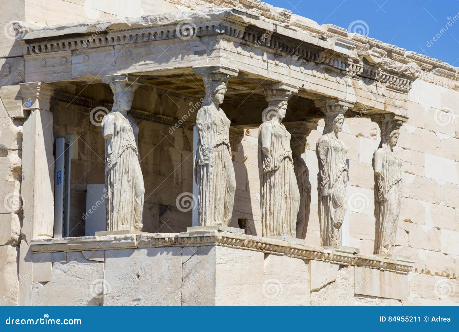 Caryatids стоковое изображение. изображение насчитывающей памятник ...