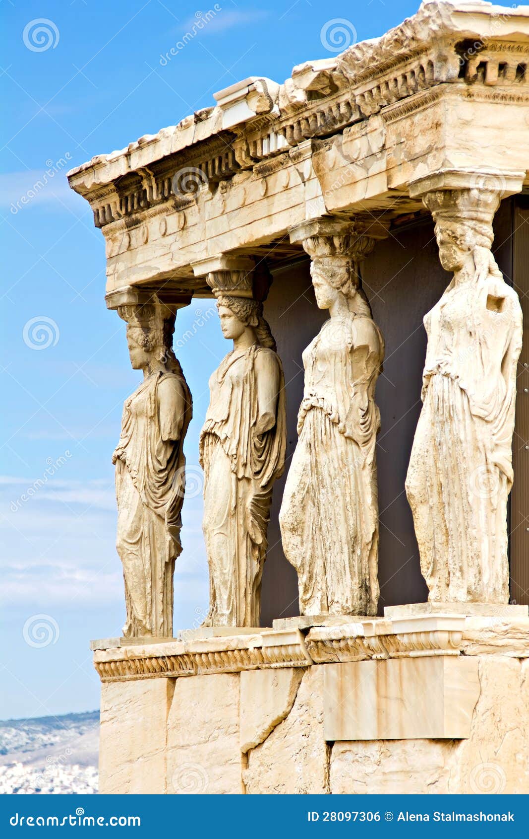 Caryatids, Acropolis, Athens Stock Photo - Image of classical, culture ...