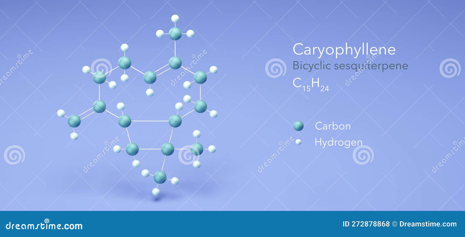 Caryophyllene Molecule, Molecular Structures, Beta-caryophyllene, 3d ...