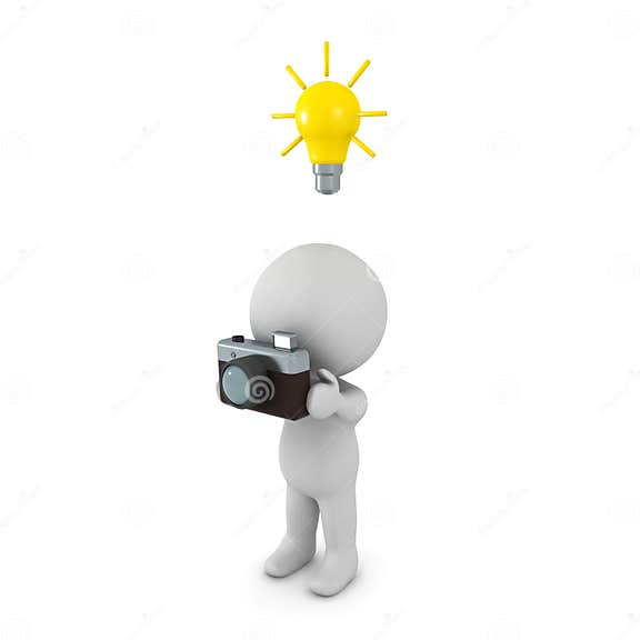 Carácter 3D Que Tiene Una Gran Idea Para Una Foto Stock de ilustración ... Carácter 3D Que Tiene Una Gran Idea Para Una Foto Stock de ilustración ...