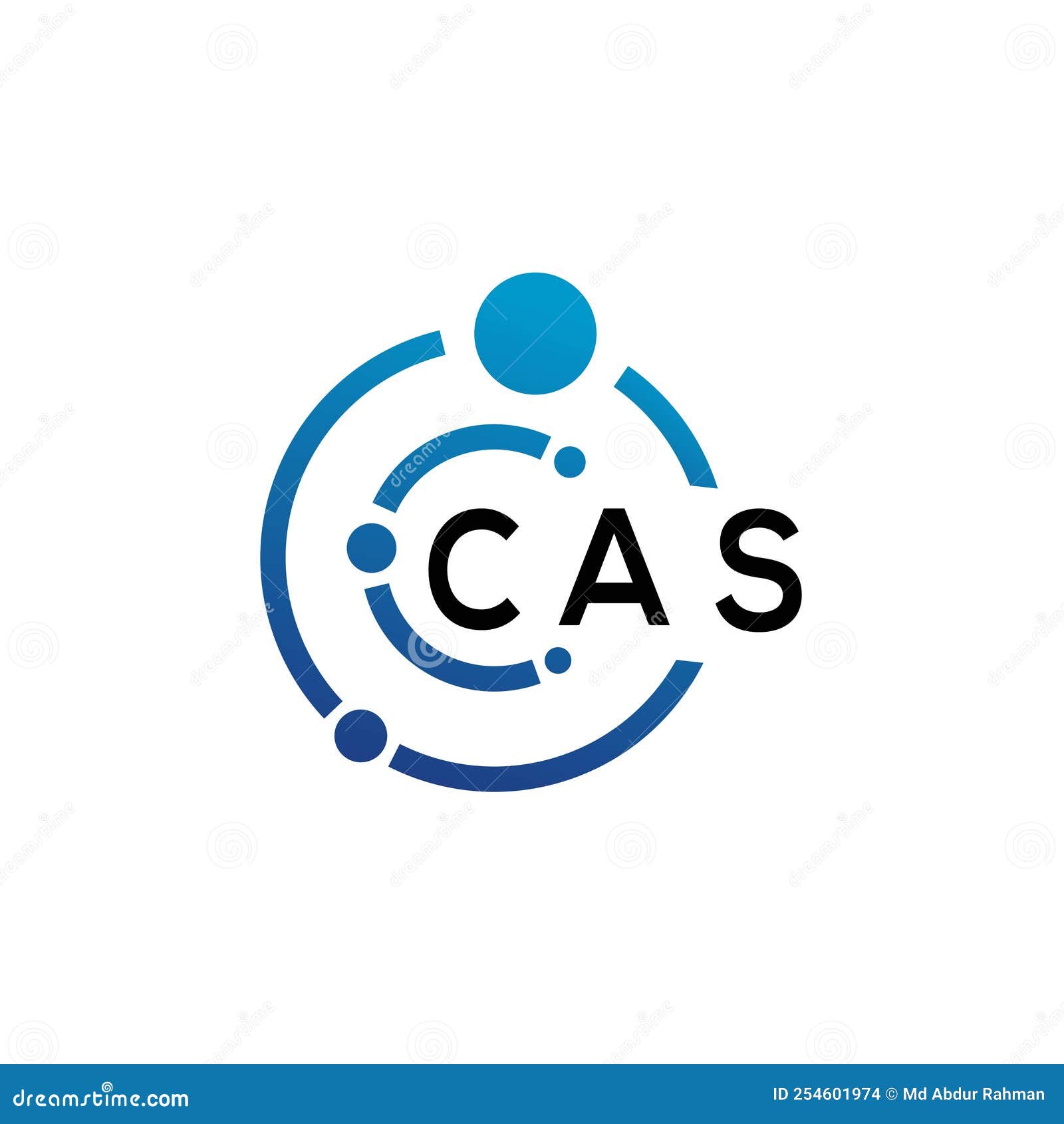 CAS Letter Logo Design On White Background. CAS Creative Initials ...