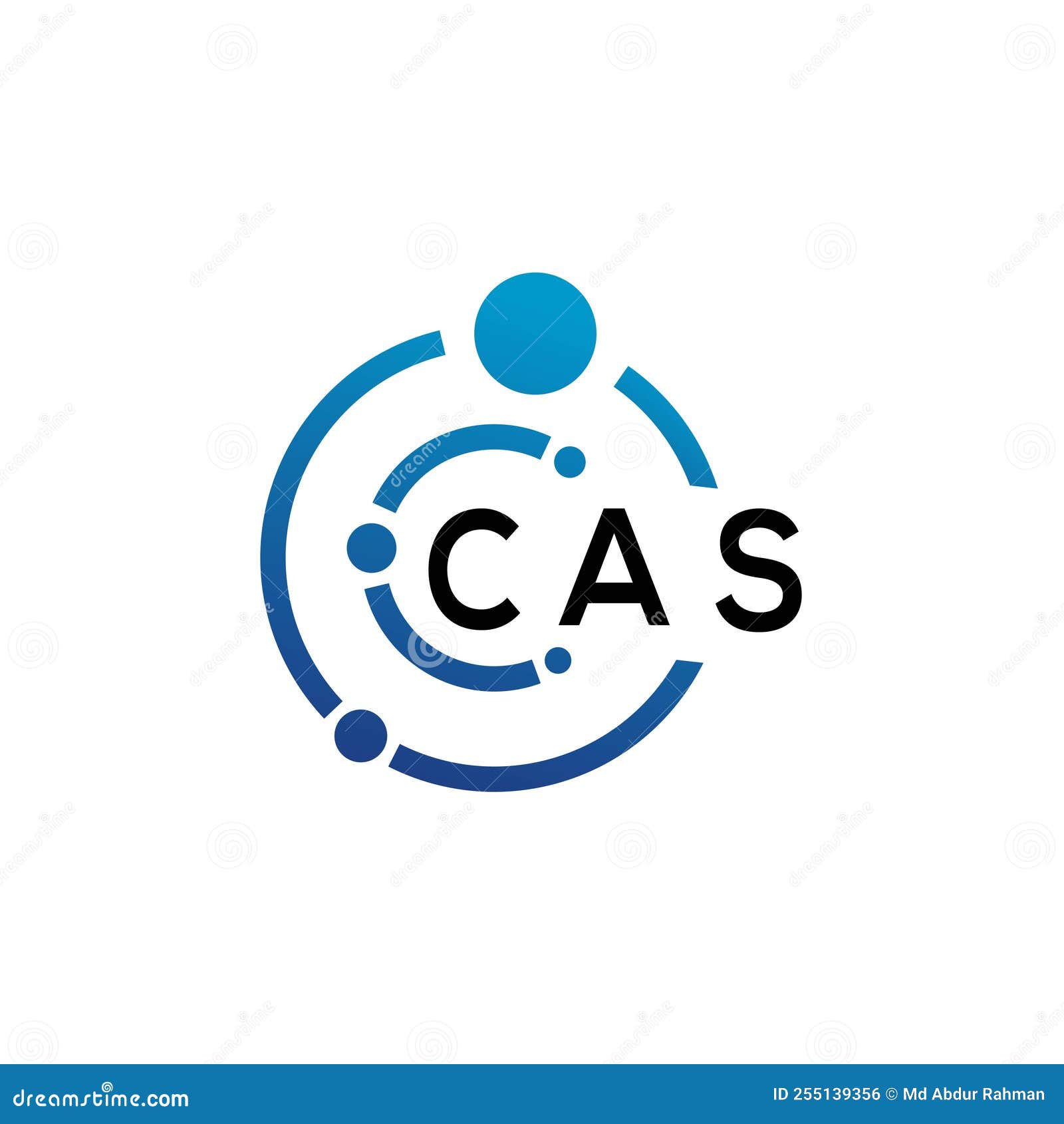 CAS Letter Logo Design On White Background. CAS Creative Initials ...