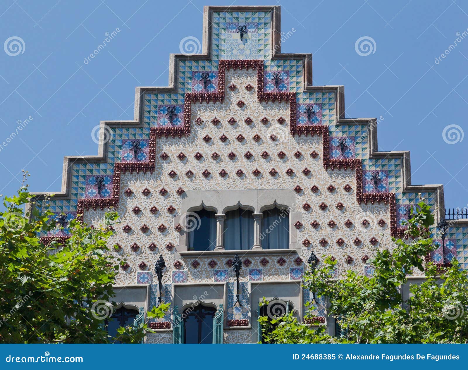 Casa Amatller in Barcelona Spain Stock Image - Image of detail, passeig ...