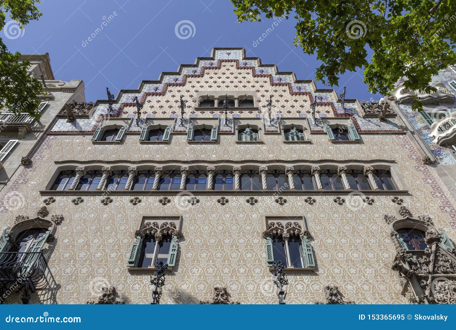 Casa Amatller stock image. Image of facade, architecture - 153365695
