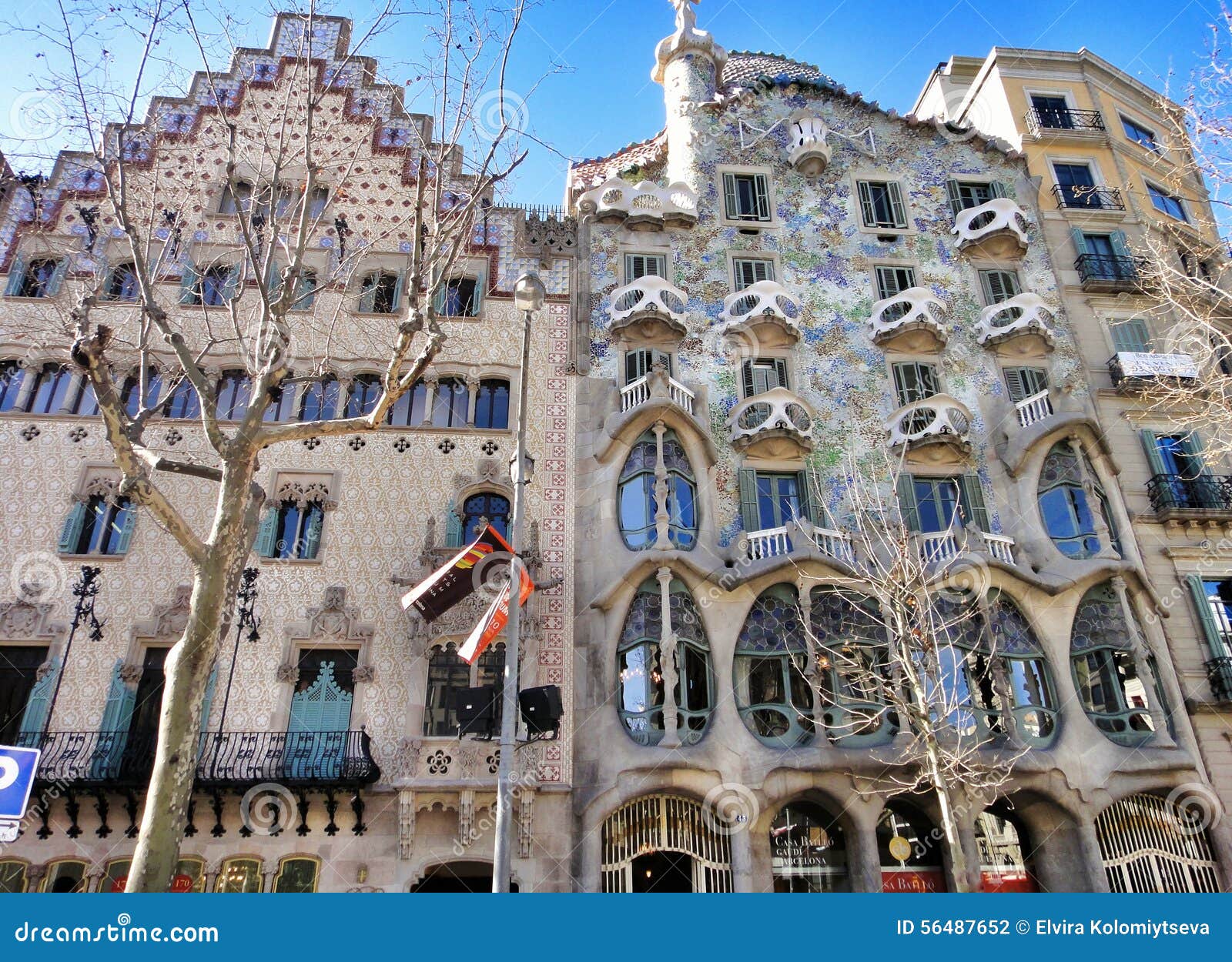Casa Balyo, Casa Batllo En Barcelona Fotografía editorial - Imagen de ...