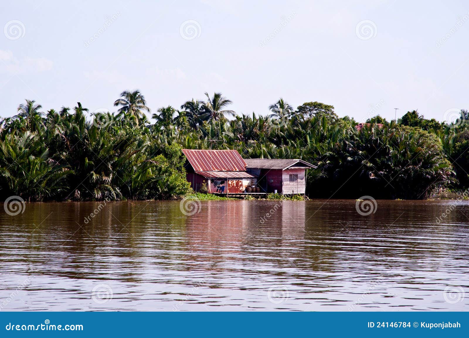 Casa cerca del río foto de archivo. Imagen de rural, hierba - 24146784