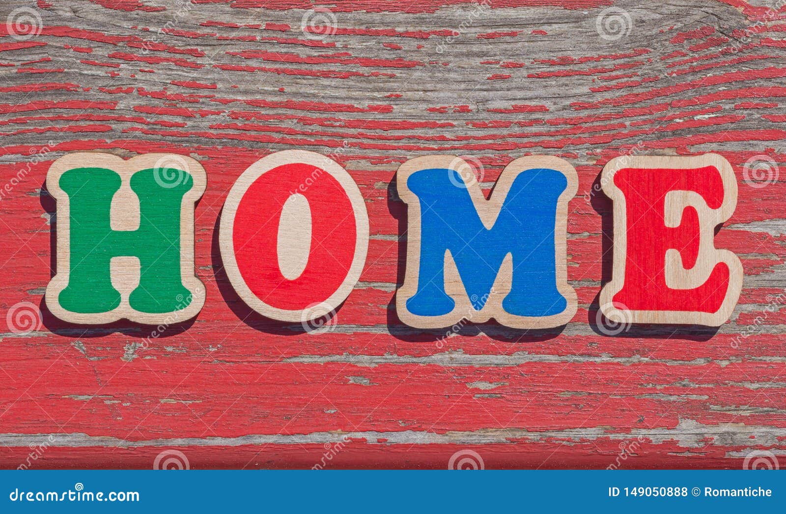 Casa Da Palavra Feita De Letras De Madeira Foto de Stock - Imagem de ...