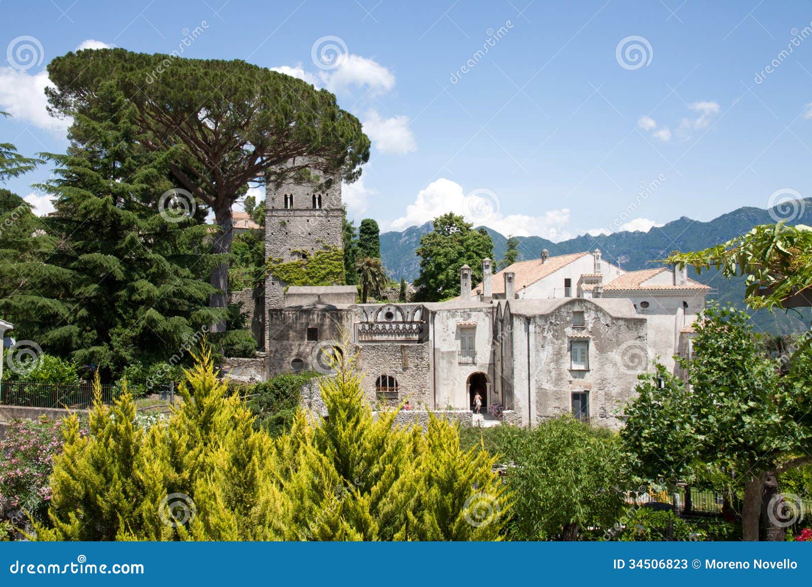 Casa De Campo Rufolo, Ravello, Itália Imagem de Stock - Imagem de vista ...