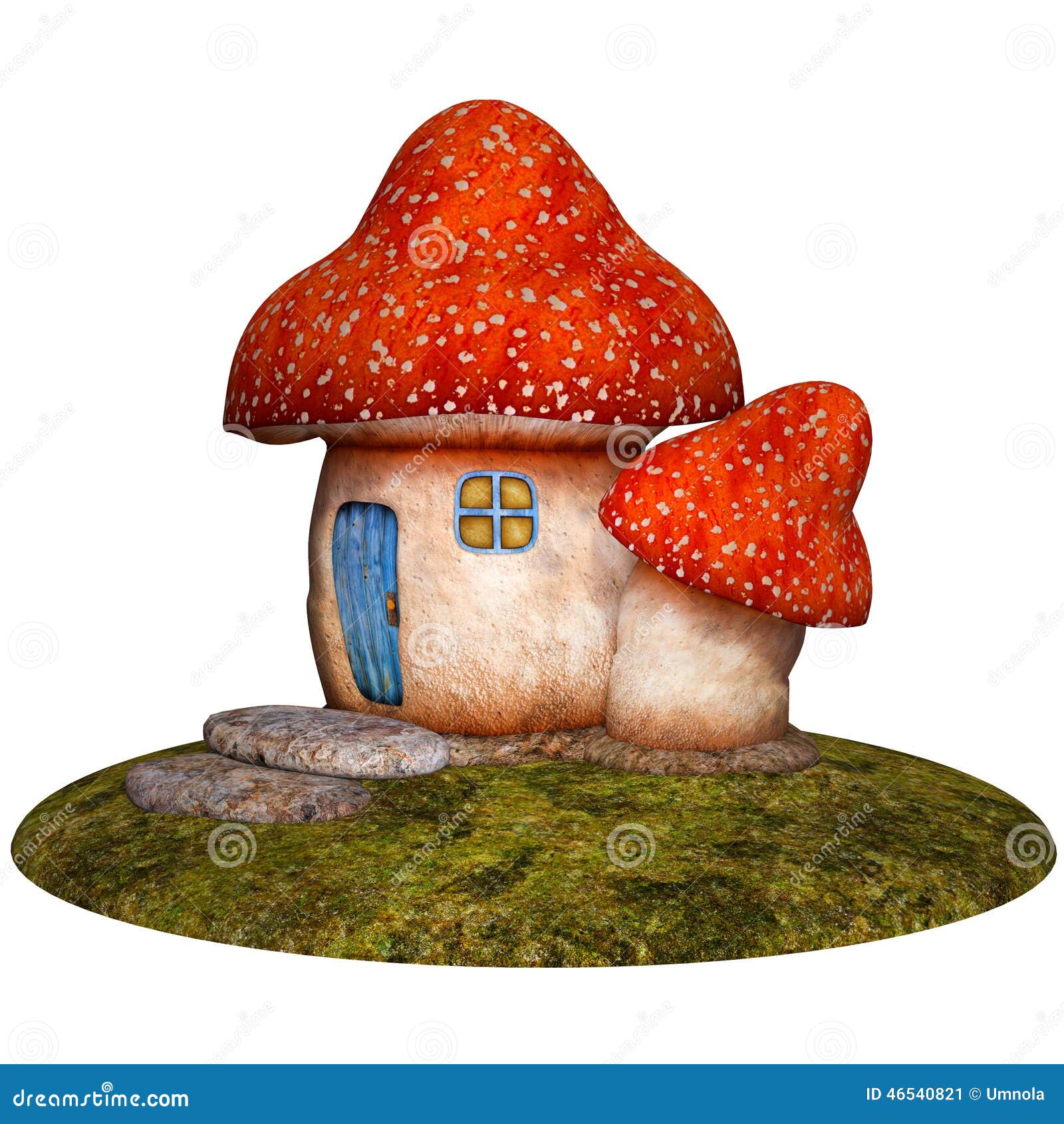 Casa De La Seta De La Fantasía Stock de ilustración - Ilustración de ...