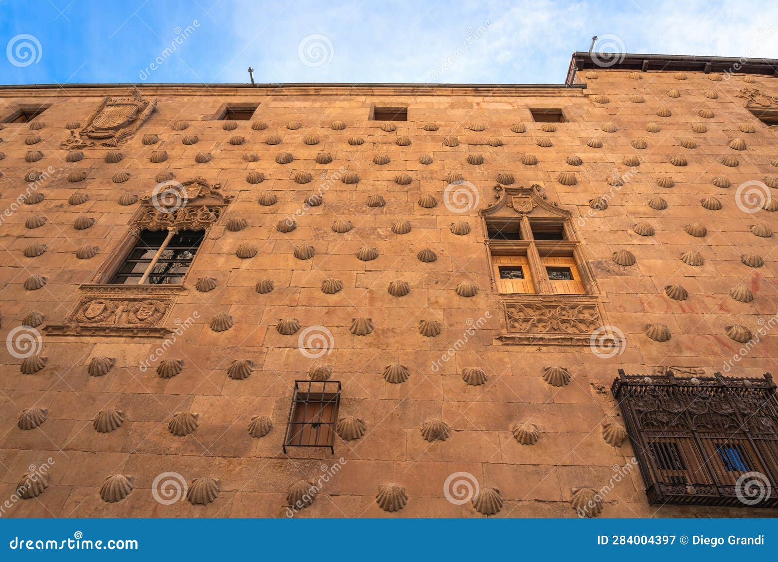 Casa De Las Conchas (House of Shells) Facade - Salamanca, Spain Stock ...