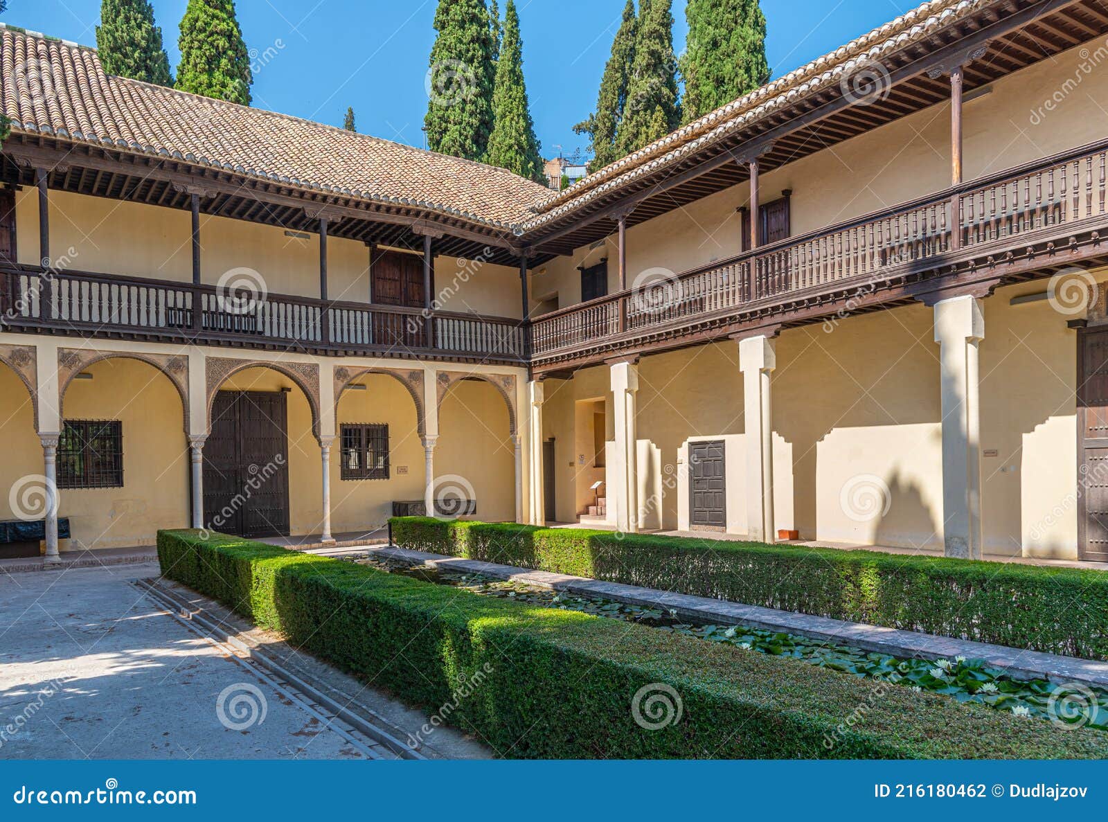 Casa Del Chapiz in Spanish Town Granada Stock Photo - Image of dobla ...
