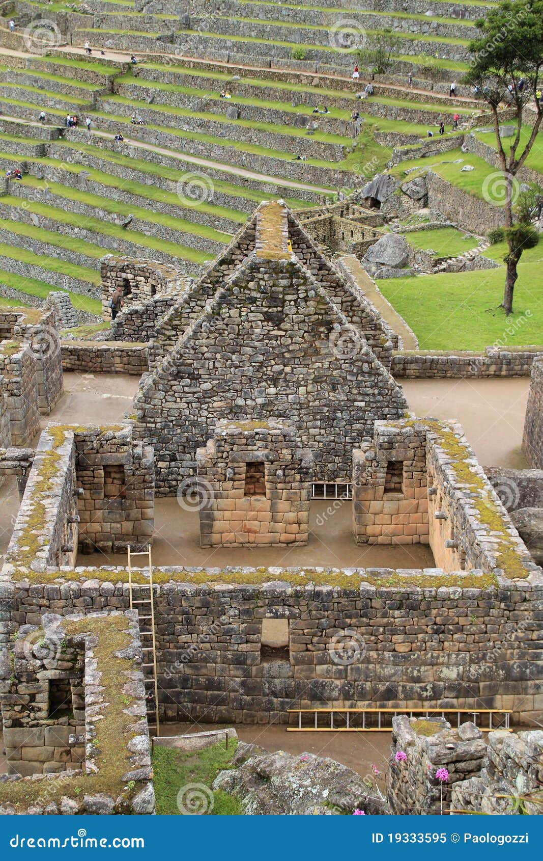 Casa Del Inca De Machu Picchu Imagen de archivo - Imagen de templo ...