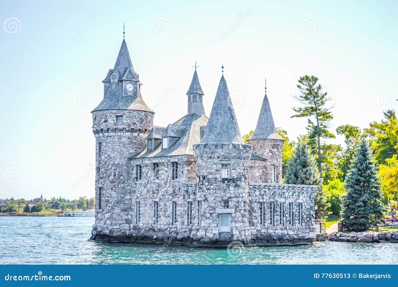 Casa Del Poder En El Castillo De Boldt, Mil Islas Foto de archivo ...