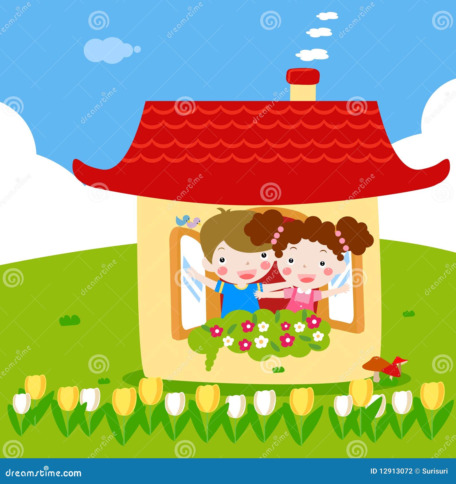 Casa do amor ilustração do vetor. Ilustração de humano - 12913072