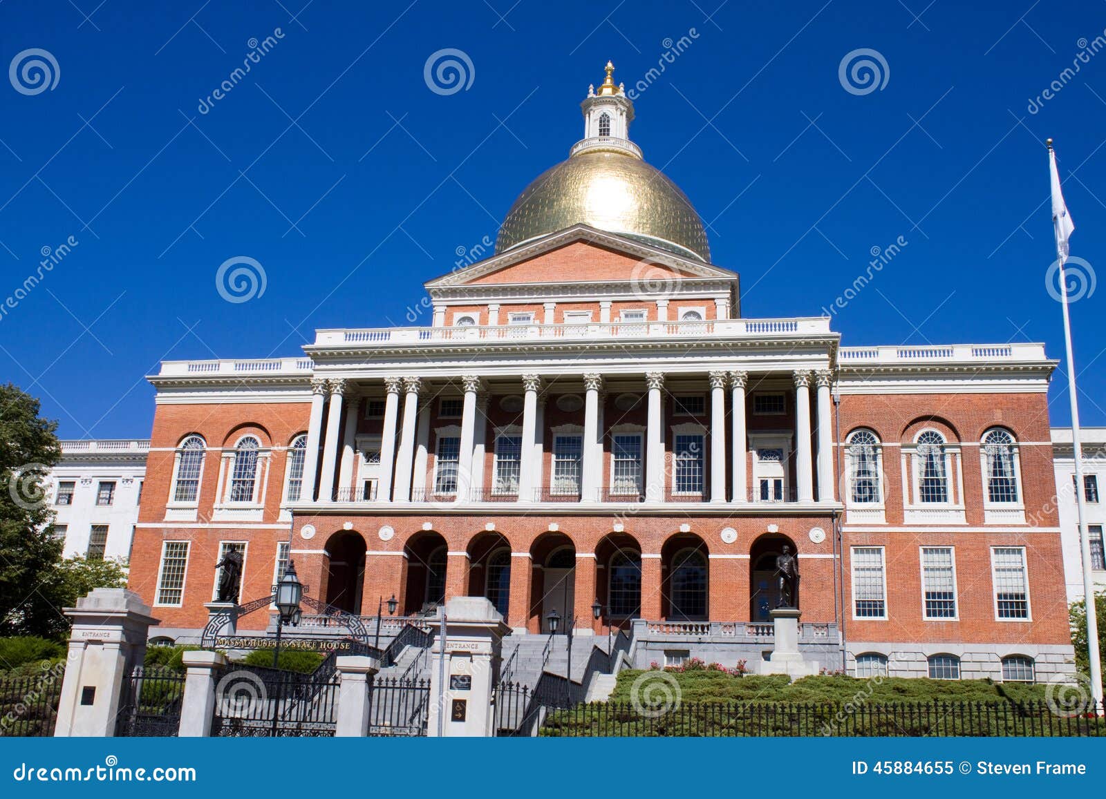 Casa Do Estado De Massachusetts Imagem de Stock - Imagem de arquitetura ...