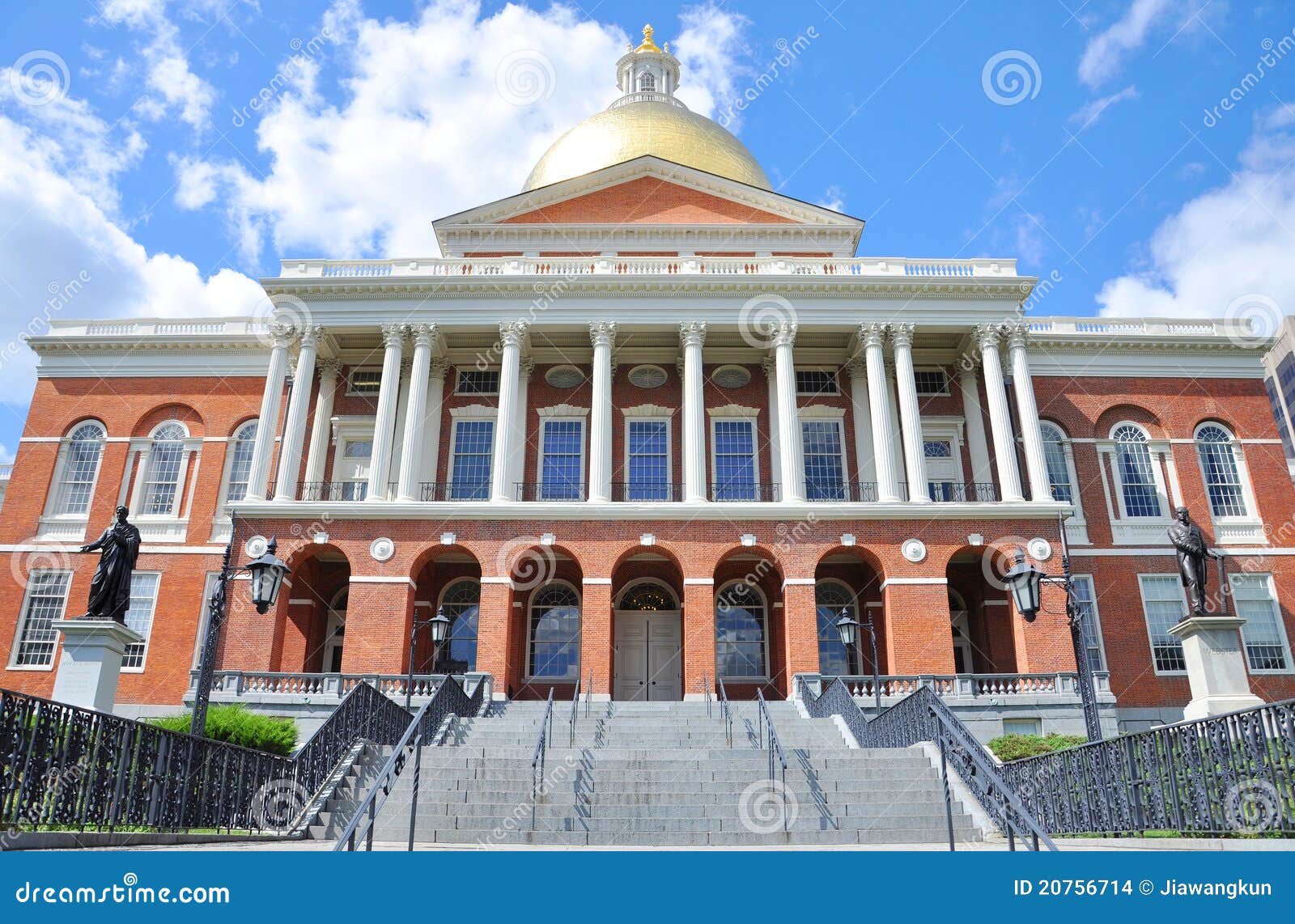 Casa Do Estado De Massachusetts, Boston Foto de Stock - Imagem de ...