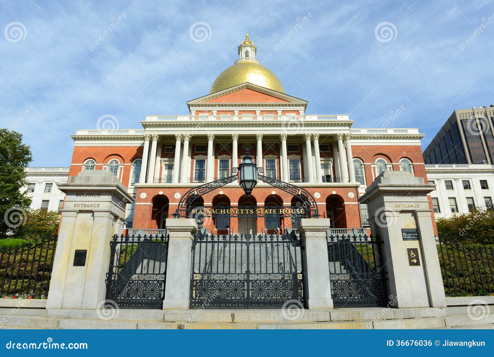 Casa Do Estado De Massachusetts, Boston Foto de Stock - Imagem de ...