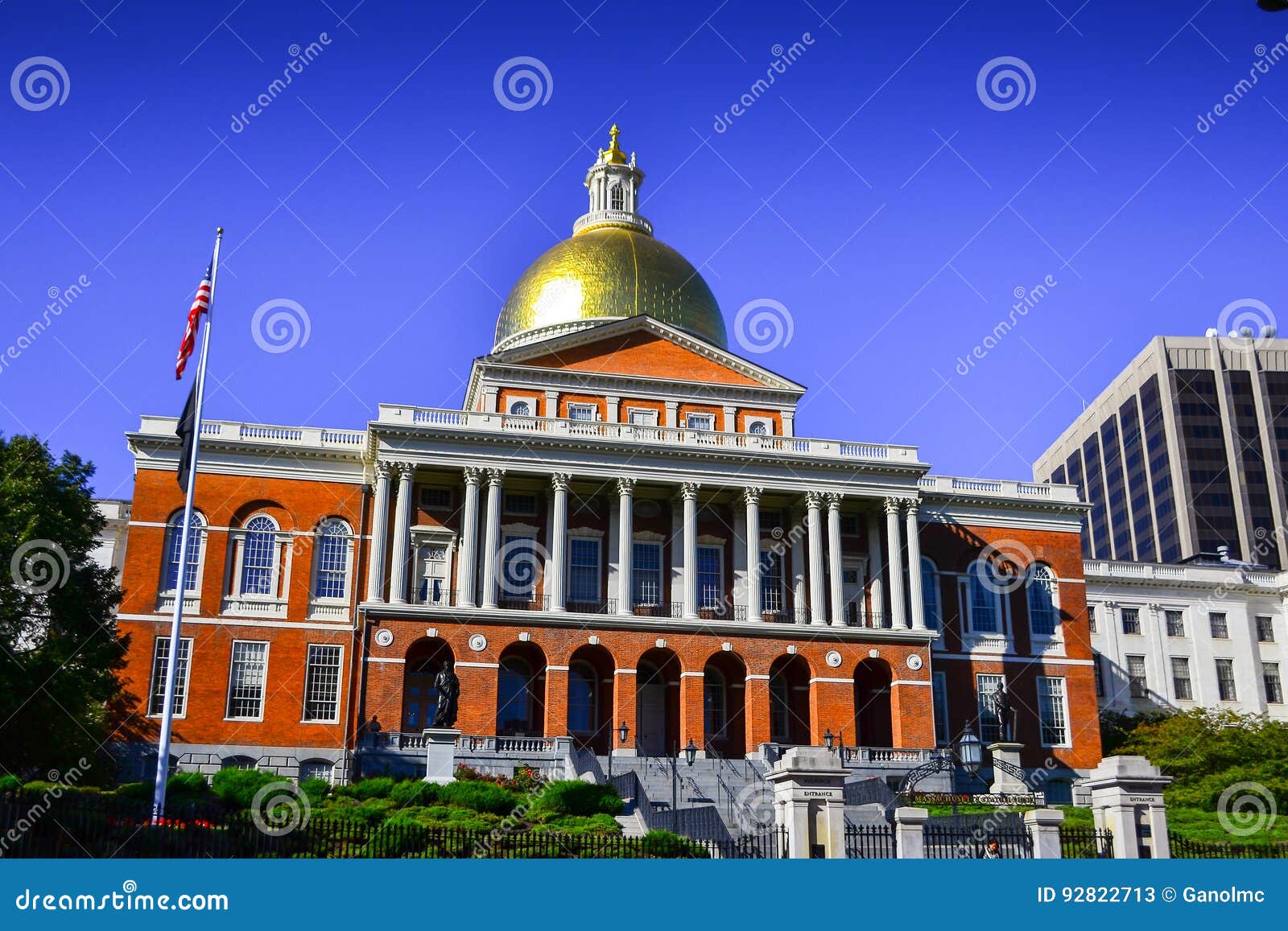 Casa Do Estado De Massachusetts Em Boston Foto de Stock Editorial ...
