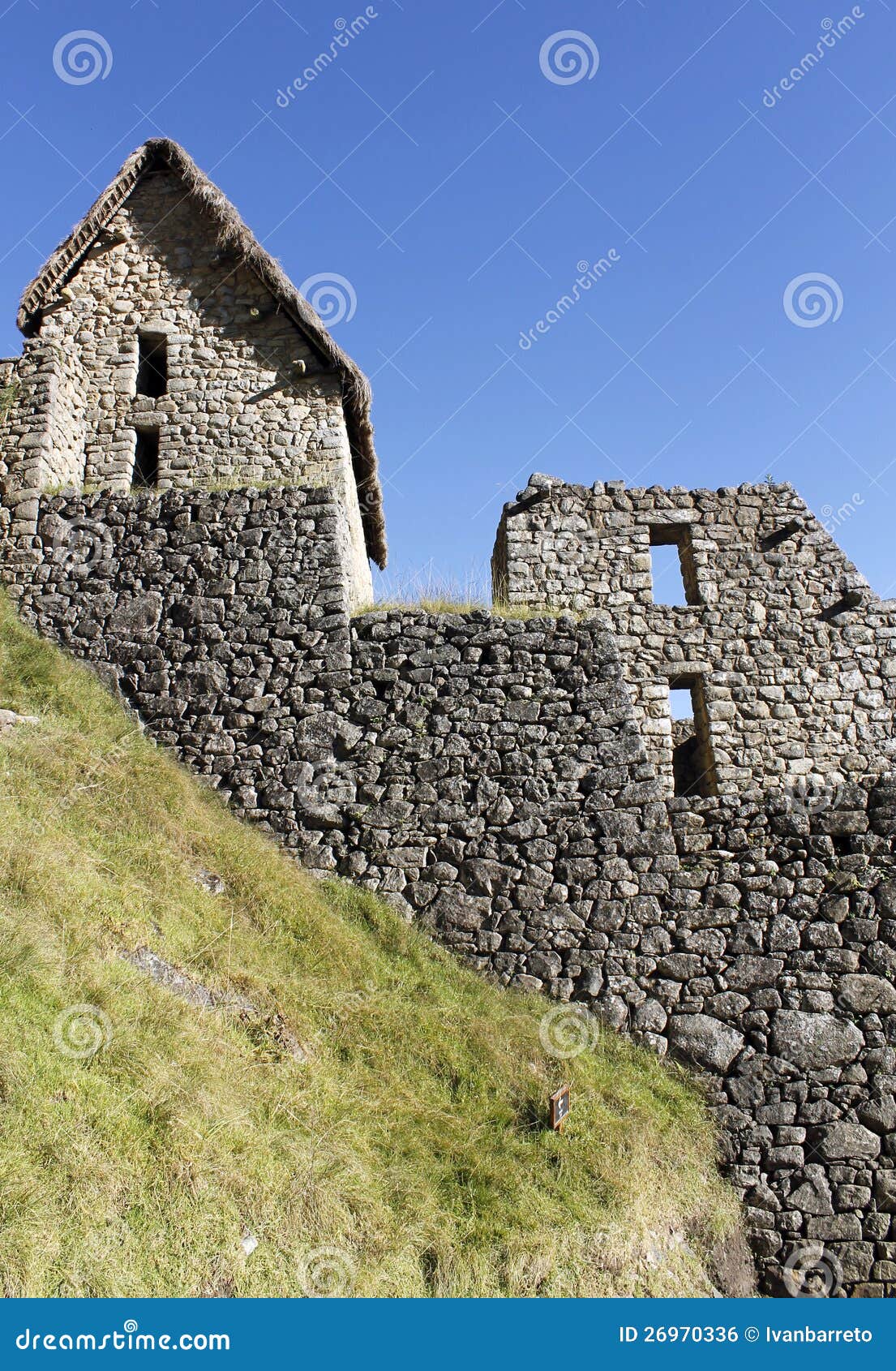 Casa Do Inca Em Machu Picchu, Peru. Foto de Stock - Imagem de peruana ...