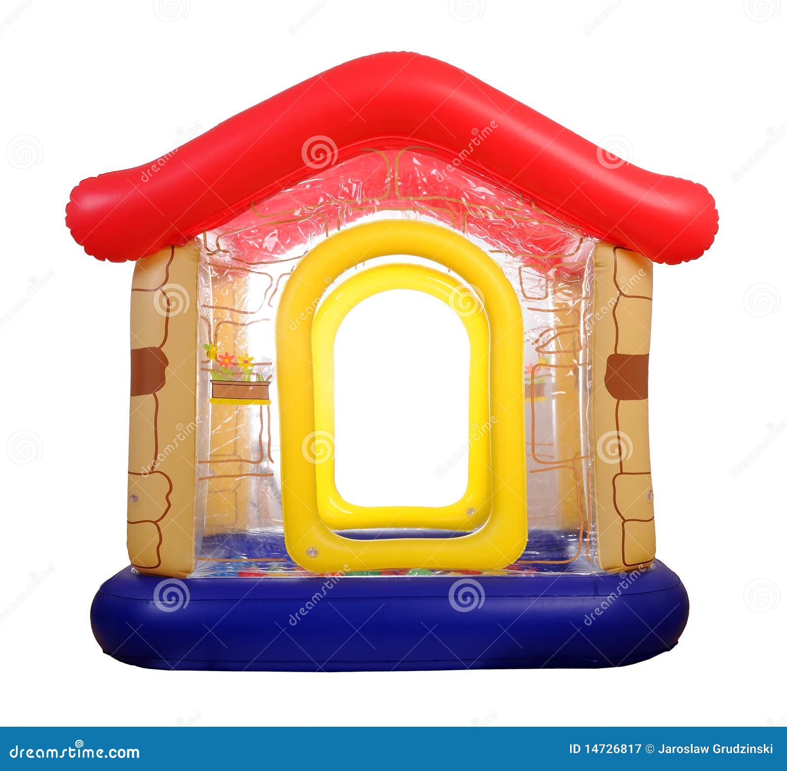 Casa inflable del juguete imagen de archivo. Imagen de bola - 14726817