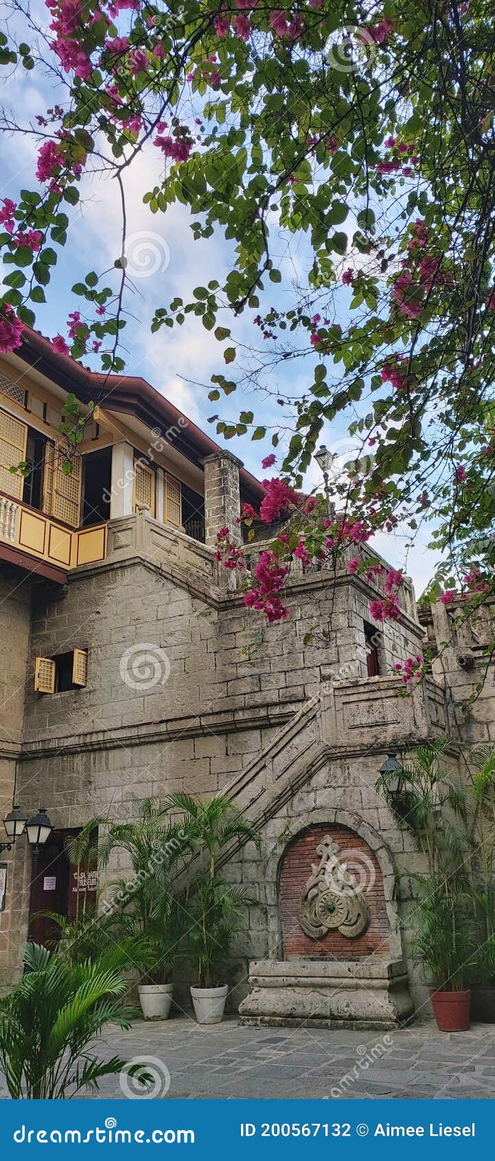 Casa Manila Museum Balcony Facade At Intramuros In Manila, Philippines ...