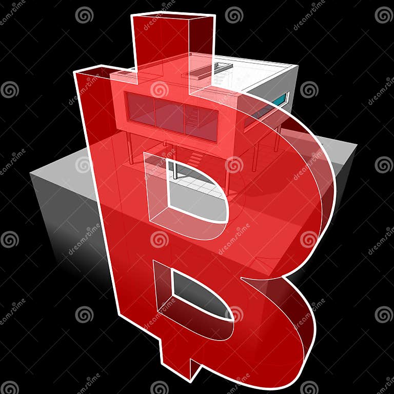 Casa Moderna E Sinal De BITCOIN Ilustração do Vetor - Ilustração de ...