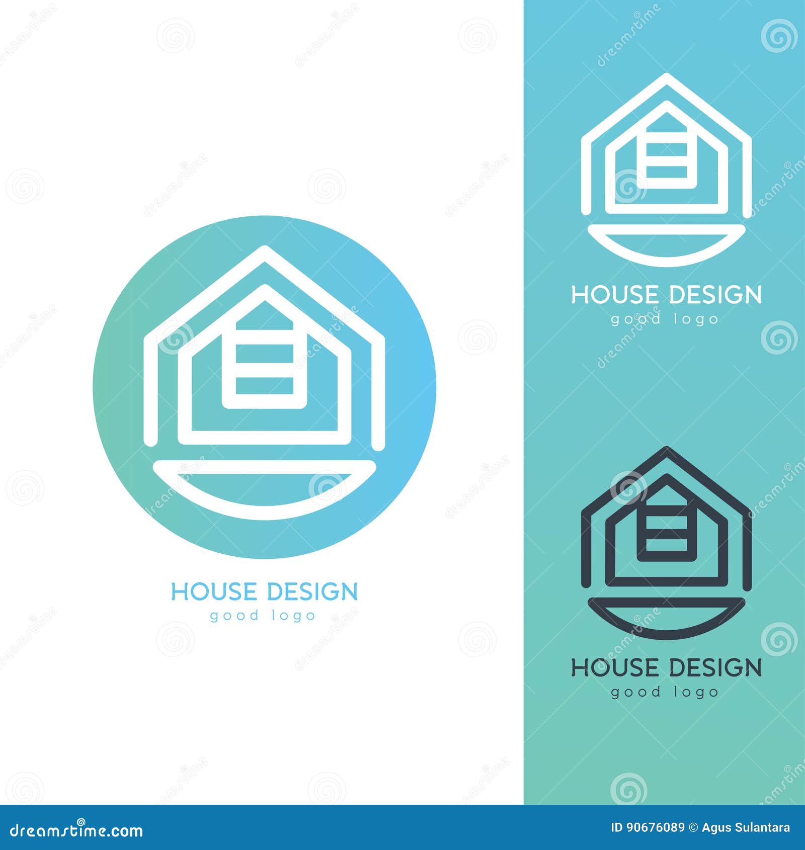 Casa Moderna Logo Design Template Flat Simple Ilustração Stock ...