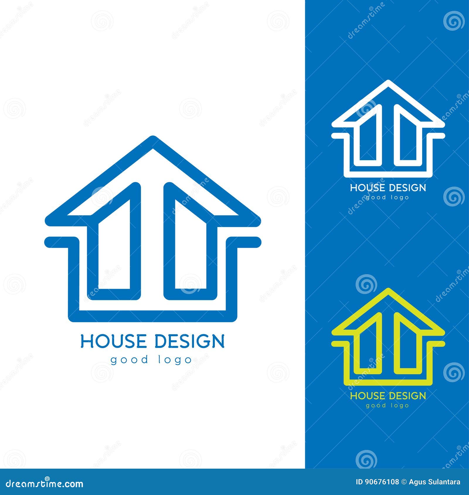 Casa Moderna Logo Design Template Flat Simple Ilustração Stock ...