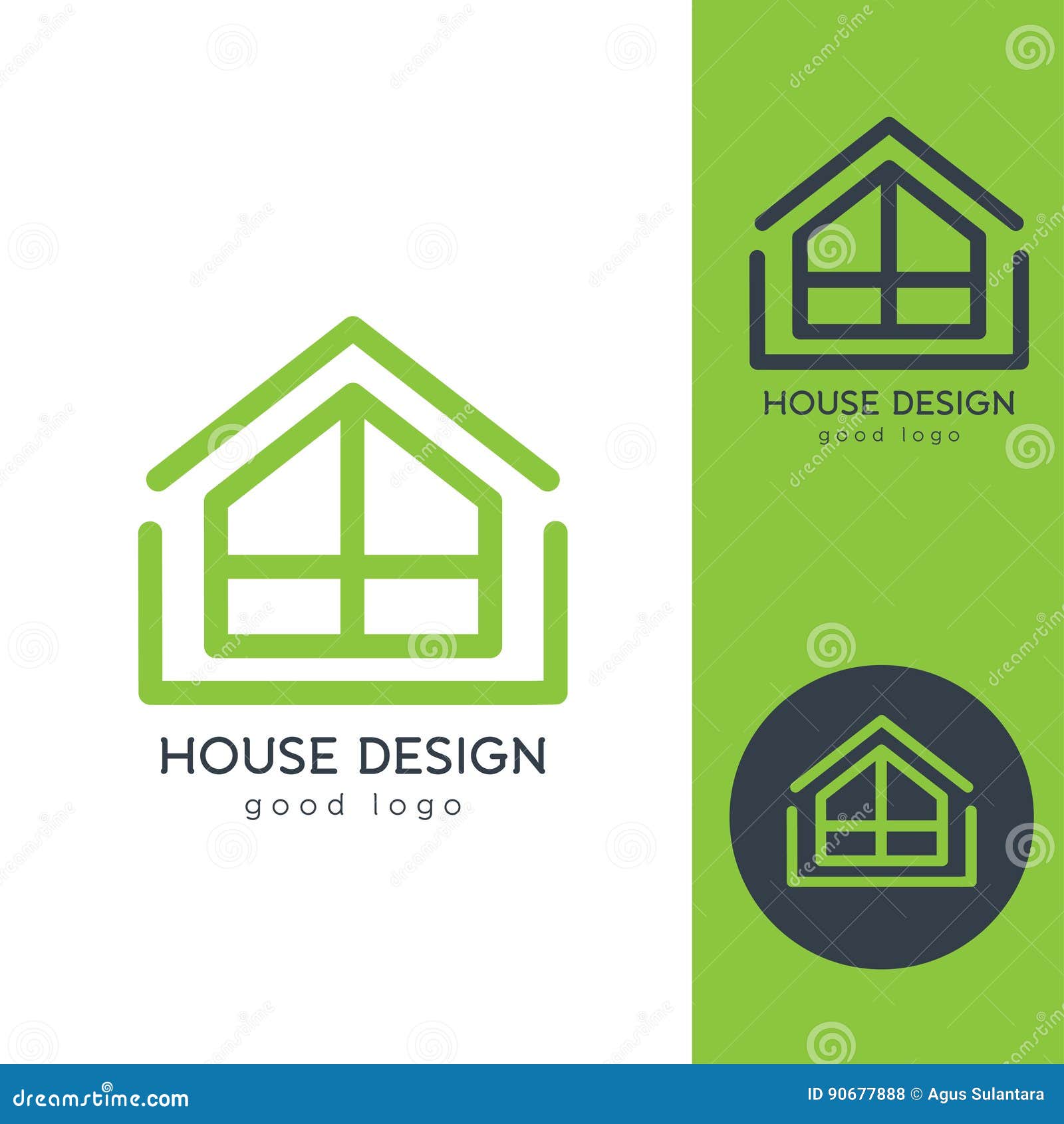 Casa Moderna Logo Design Template Flat Simple Ilustração do Vetor ...