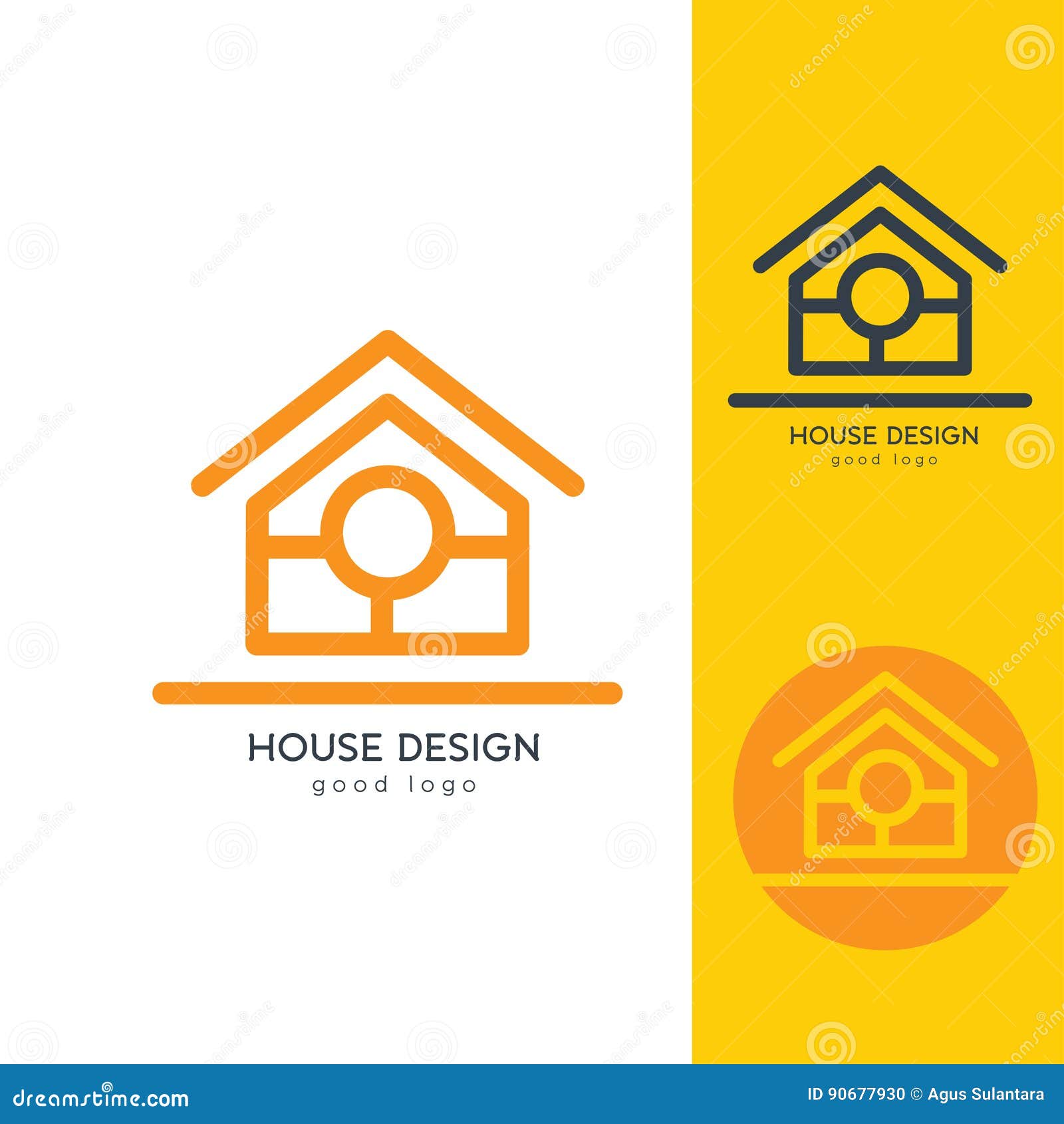 Casa Moderna Logo Design Template Flat Simple Ilustração do Vetor ...