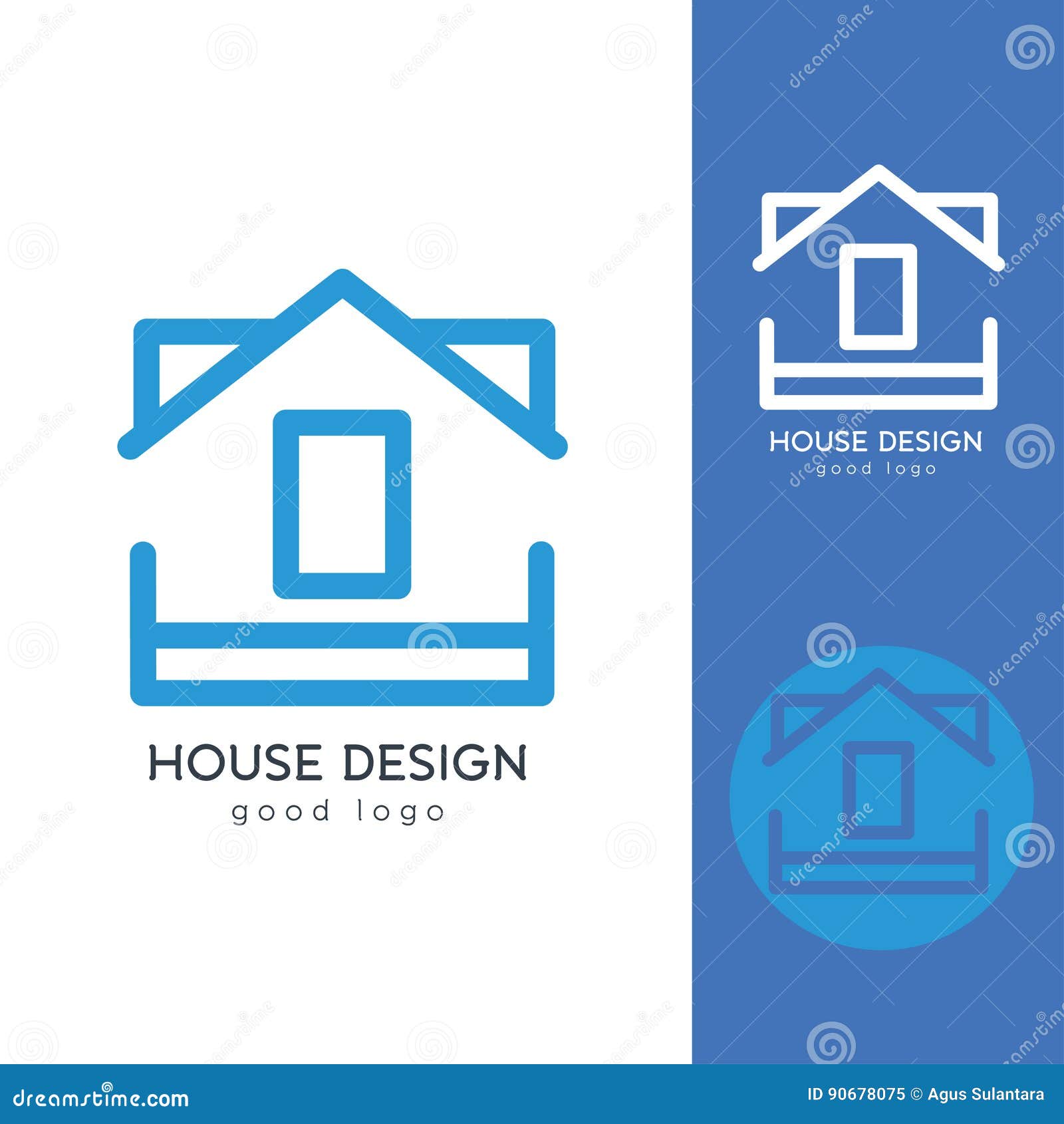 Casa Moderna Logo Design Template Flat Simple Ilustração do Vetor ...