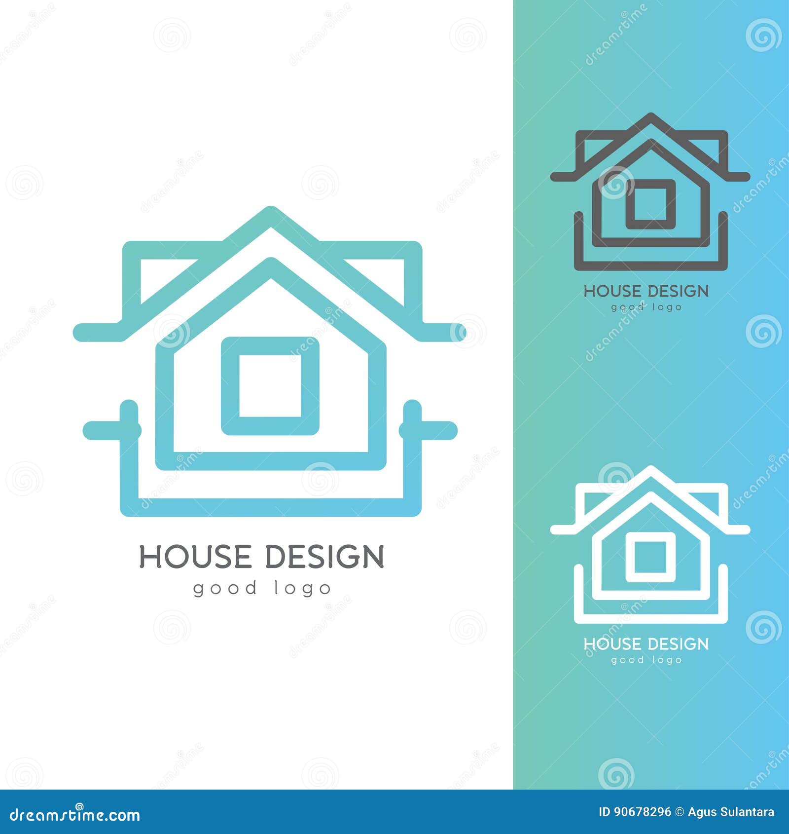 Casa Moderna Logo Design Template Flat Simple Ilustração Stock ...