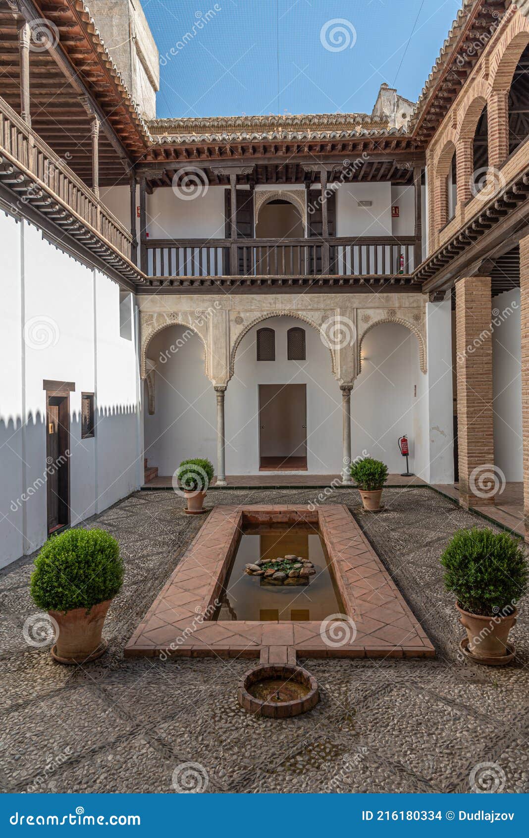 Casa Morisca Horno De Oro in Spanish Town Granada Stock Photo - Image ...
