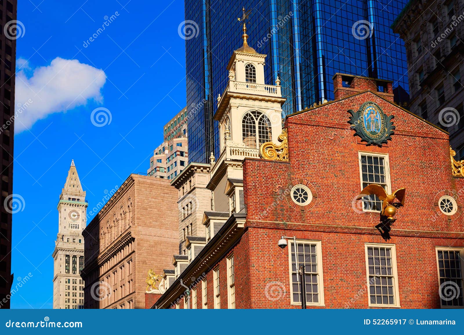 Casa Velha Do Estado De Boston Em Massachusetts Imagem de Stock ...