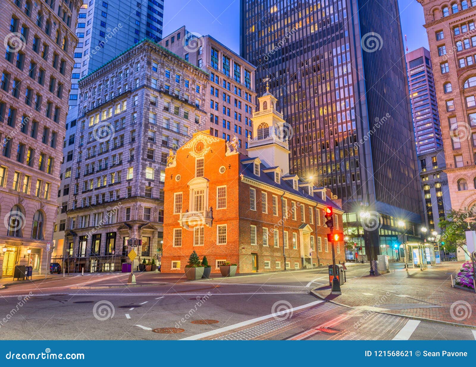 Casa Velha Do Estado De Boston, Massachusetts, EUA Imagem de Stock ...