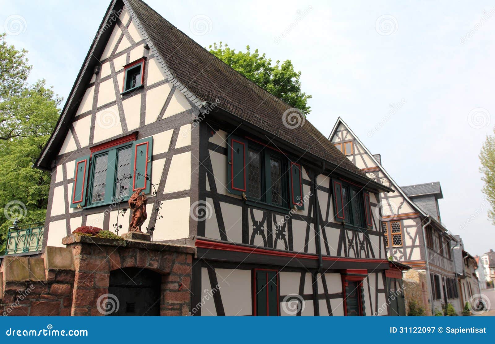 Casas De Entramado De Madera En Alemania Imagen de archivo - Imagen de ...