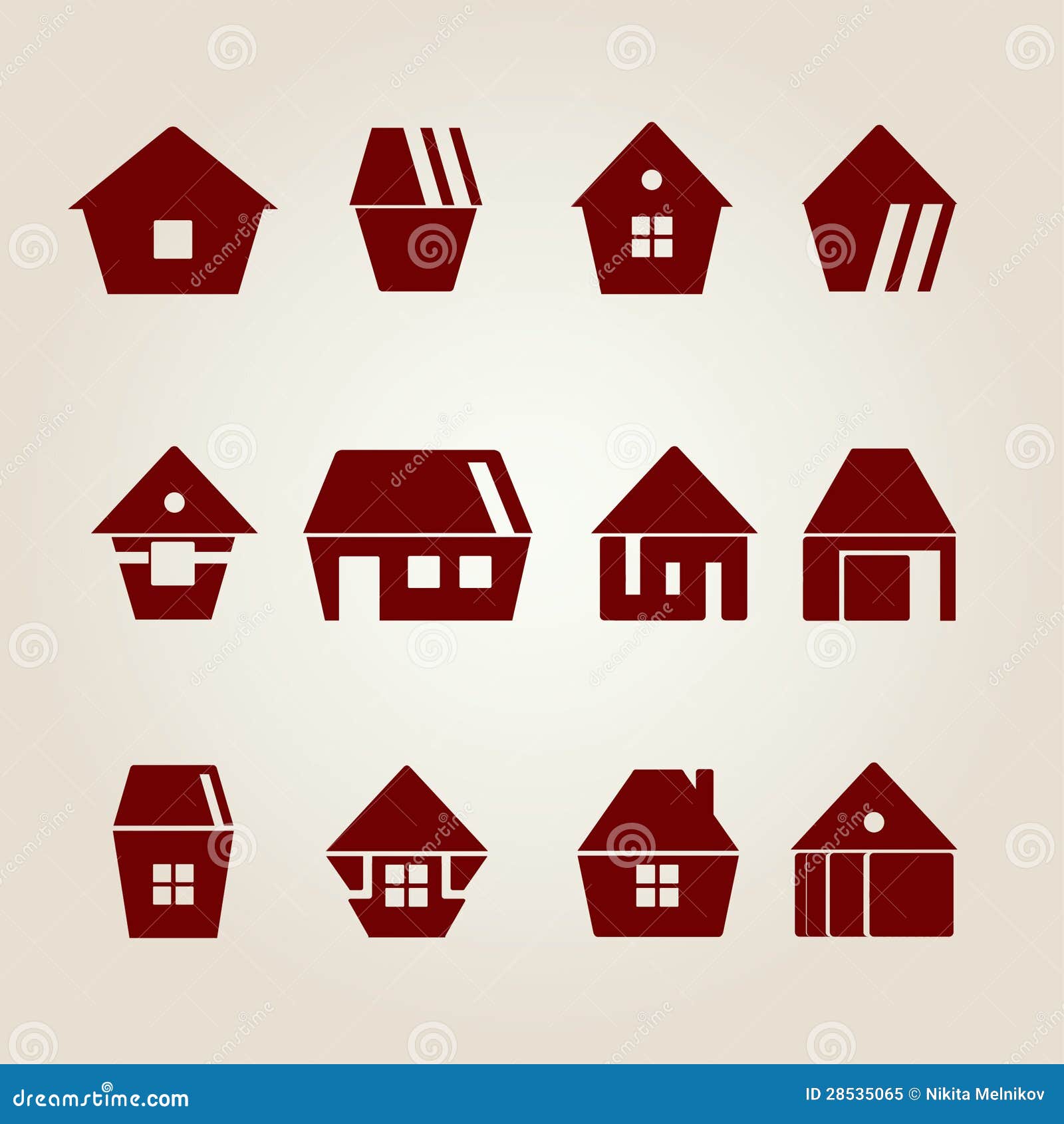 Casas del vector ilustración del vector. Ilustración de objeto - 28535065