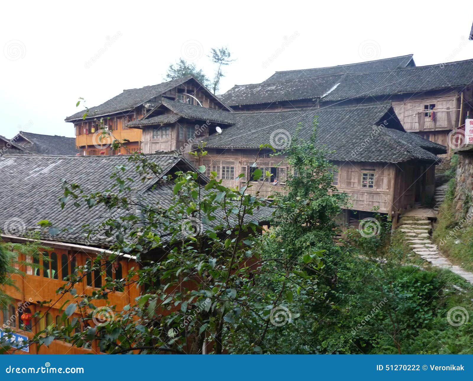 Casas en China foto de archivo. Imagen de campo, estilo - 51270222