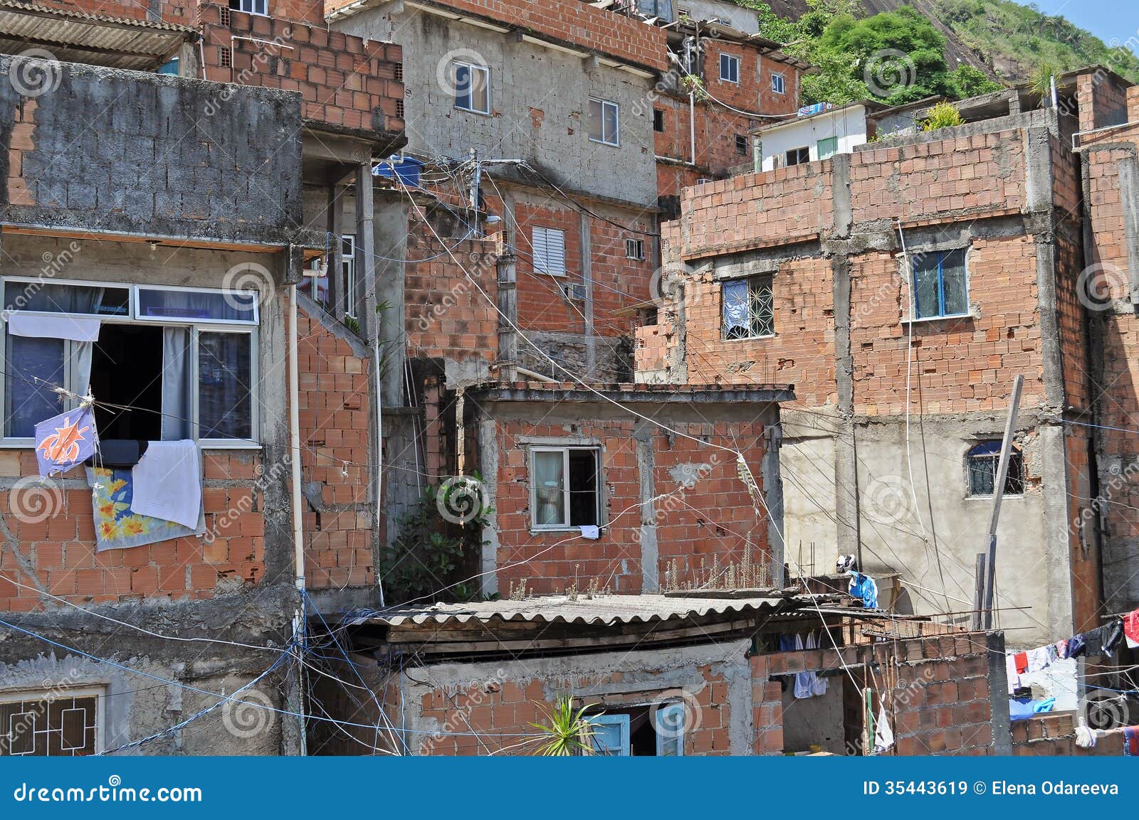 Casas en Favela Rocinha. imagen de archivo editorial. Imagen de america ...