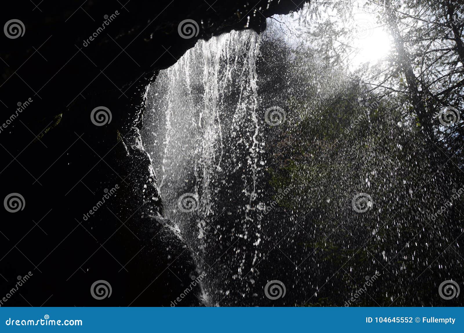Cascada Angon En El Lago Annecy, Col Rizada Foto de archivo - Imagen de ...