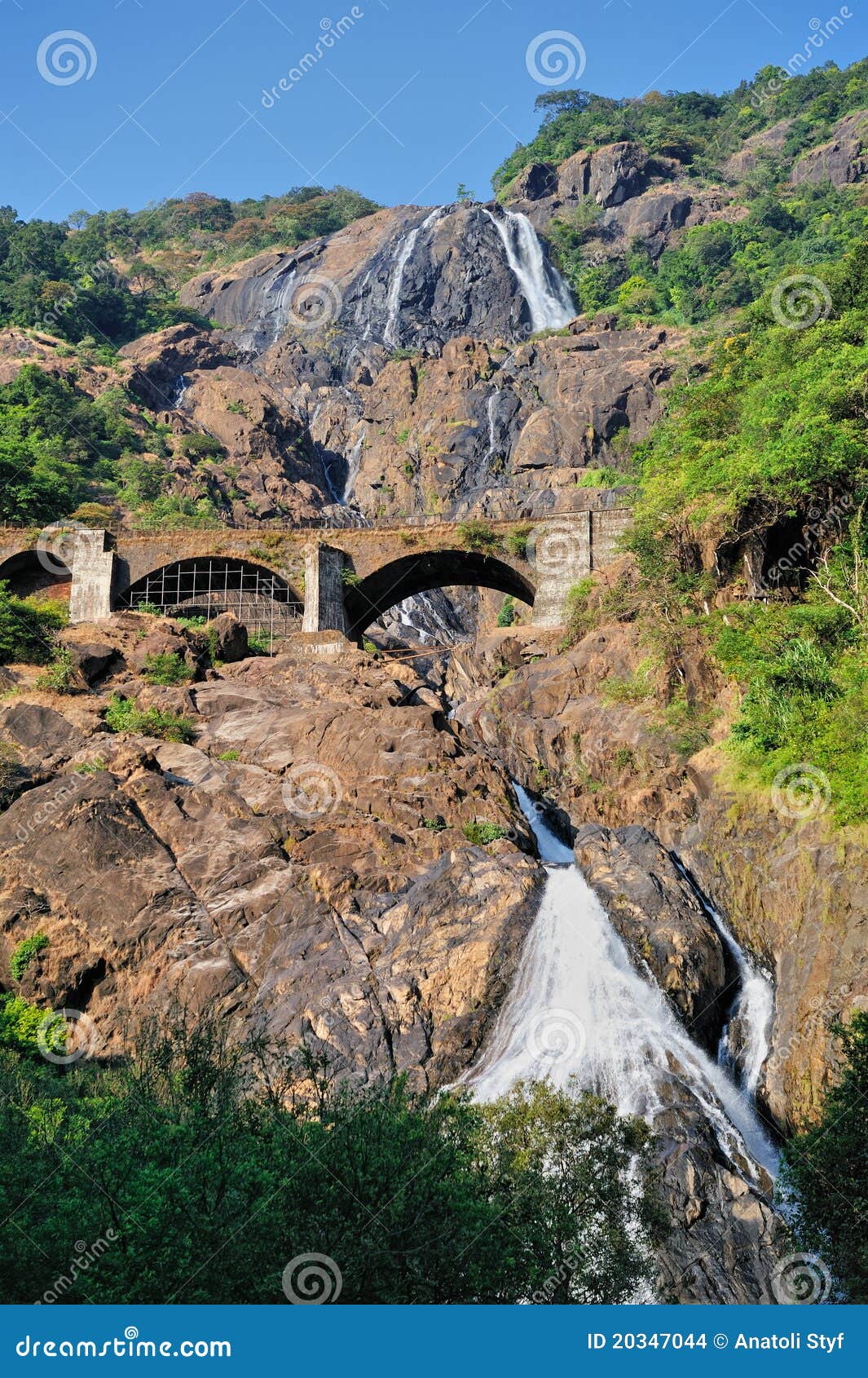 Cascade stock photo. Image of canyon, asia, hill, scenic - 20347044
