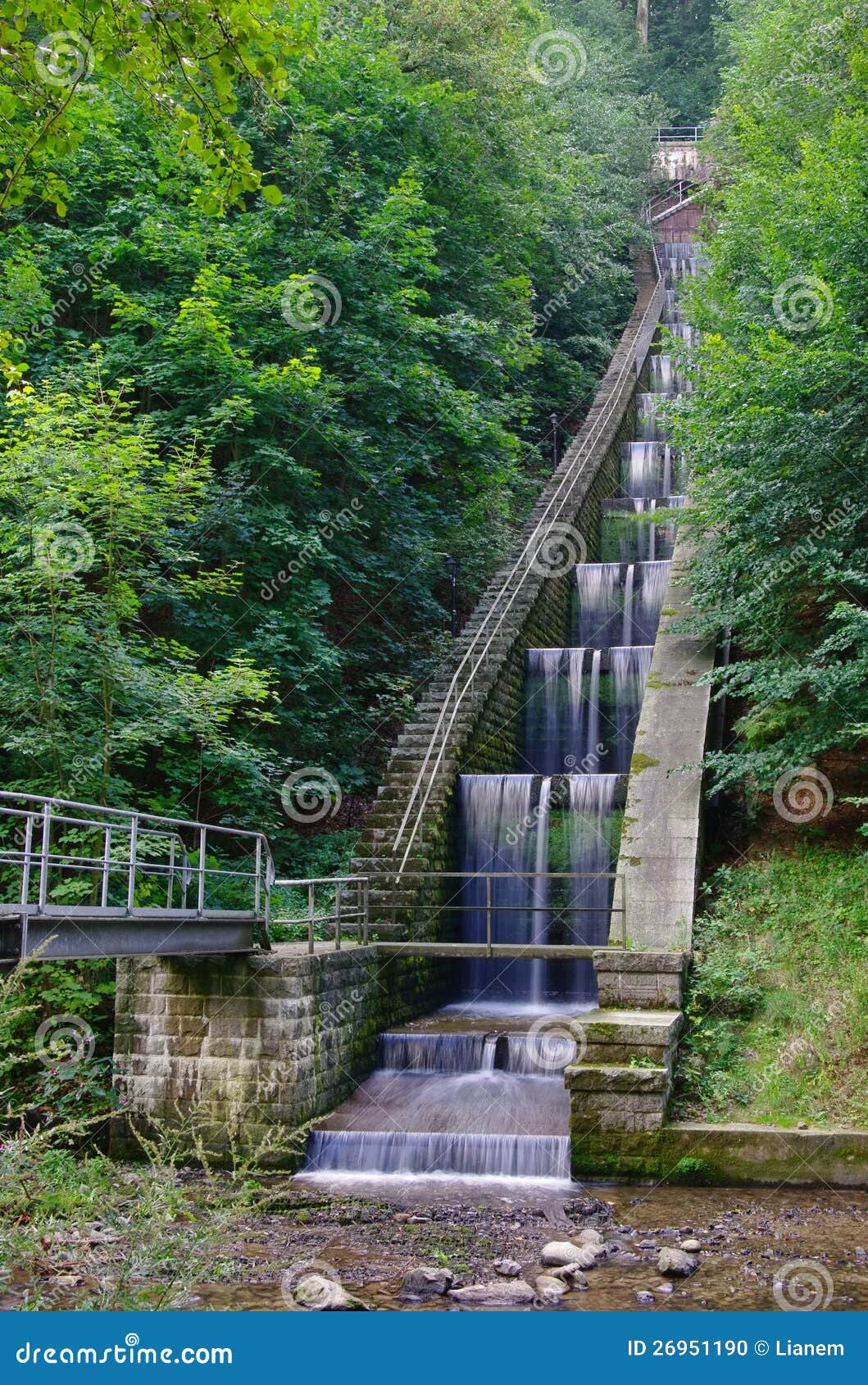 Cascade stock photo. Image of flowing, plant, environment - 26951190