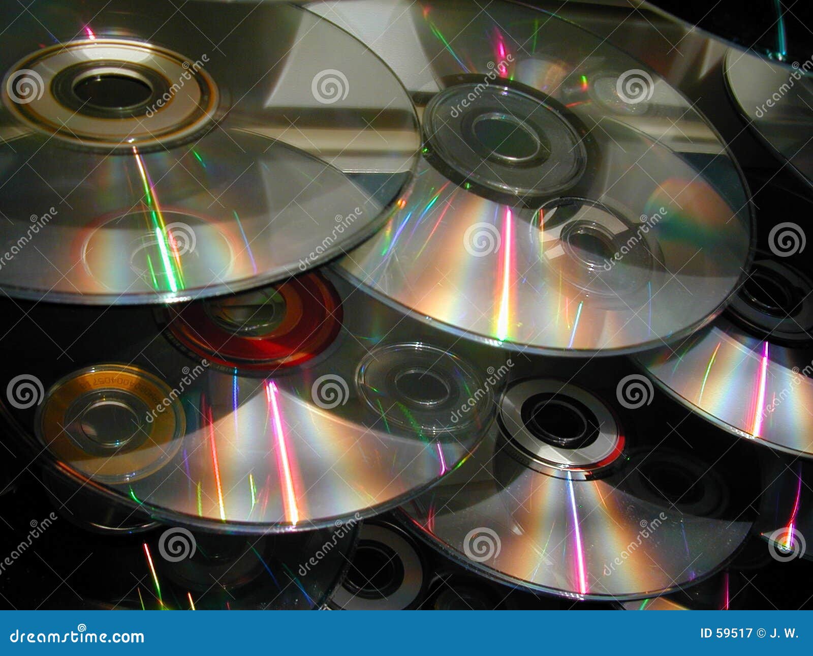 Cascade of CDs stock image. Image of collection, compact - 59517