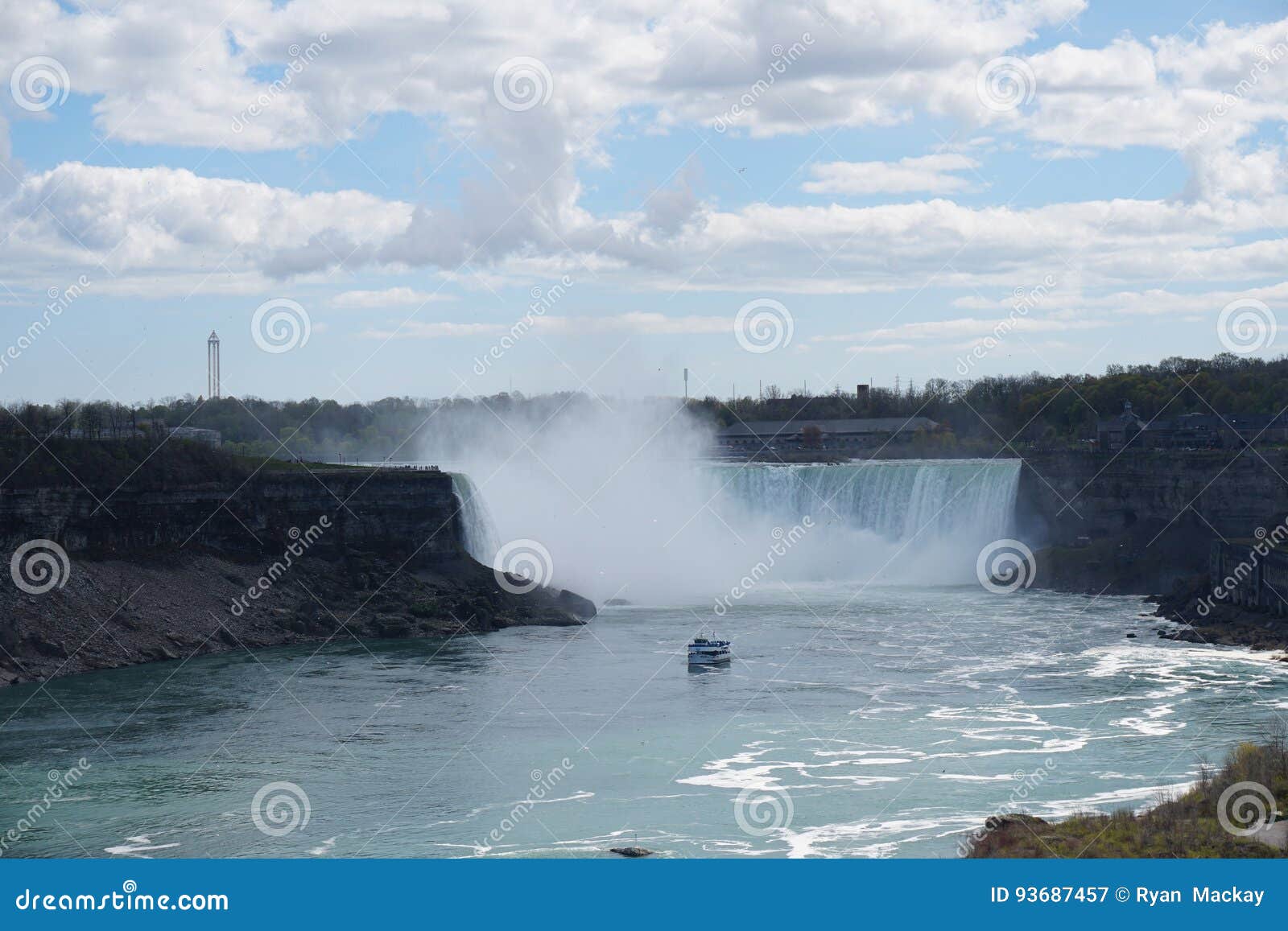 Cascade De Chutes Du Niagara Photographie éditorial - Image du célèbre ...