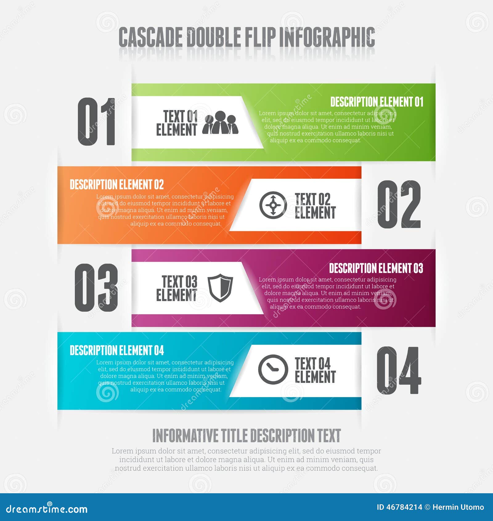 S Flip Crease Infographic Cartoon Vector | CartoonDealer.com #44591129