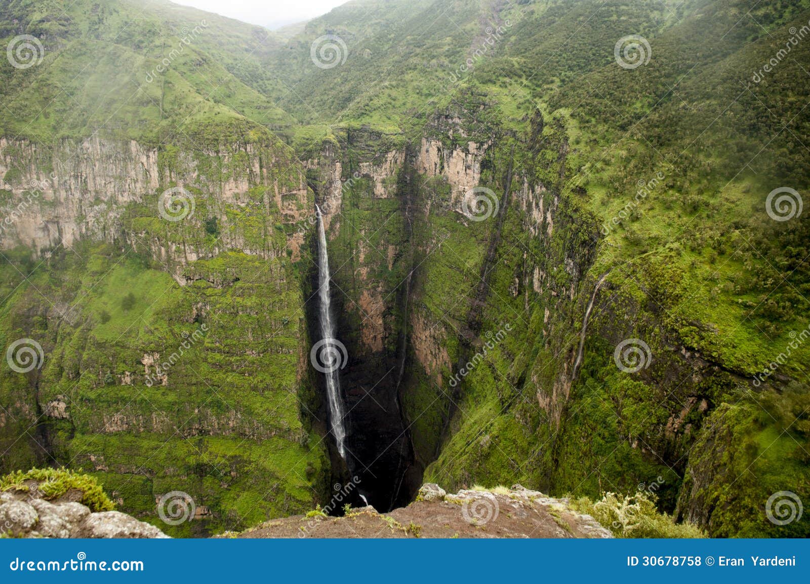 Cascade En Montagnes De Simien, Ethiopie Photo stock - Image du ...