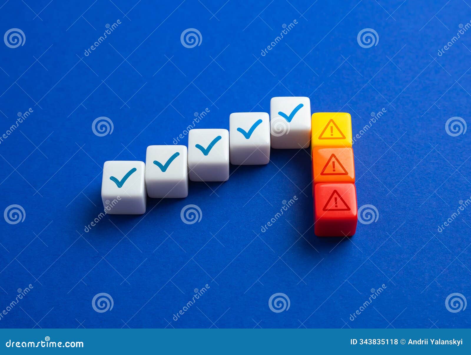 Cascade of Errors and Malfunctions. Failure of Work and Tasks Stock ...