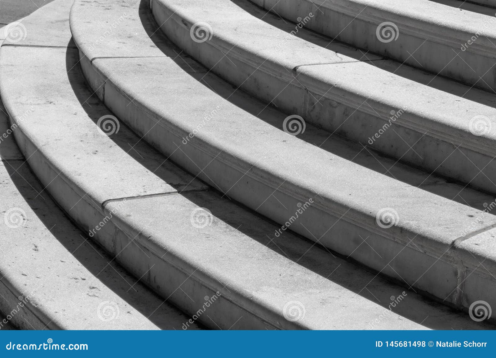 Cascade of Grey Granite Stairs, Sunny Exterior Stock Photo - Image of ...